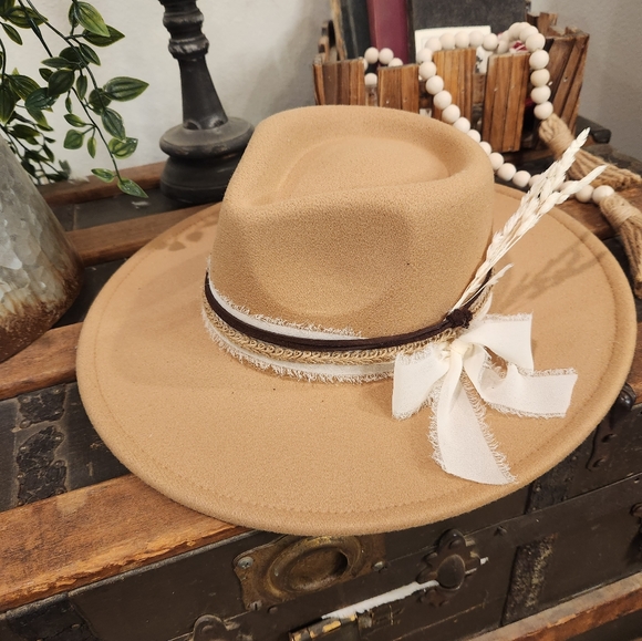 Accessories | Rancher Hats Boho Inspired Felt One Size Adjustable Camel Black Or Wine Hat | Poshmark